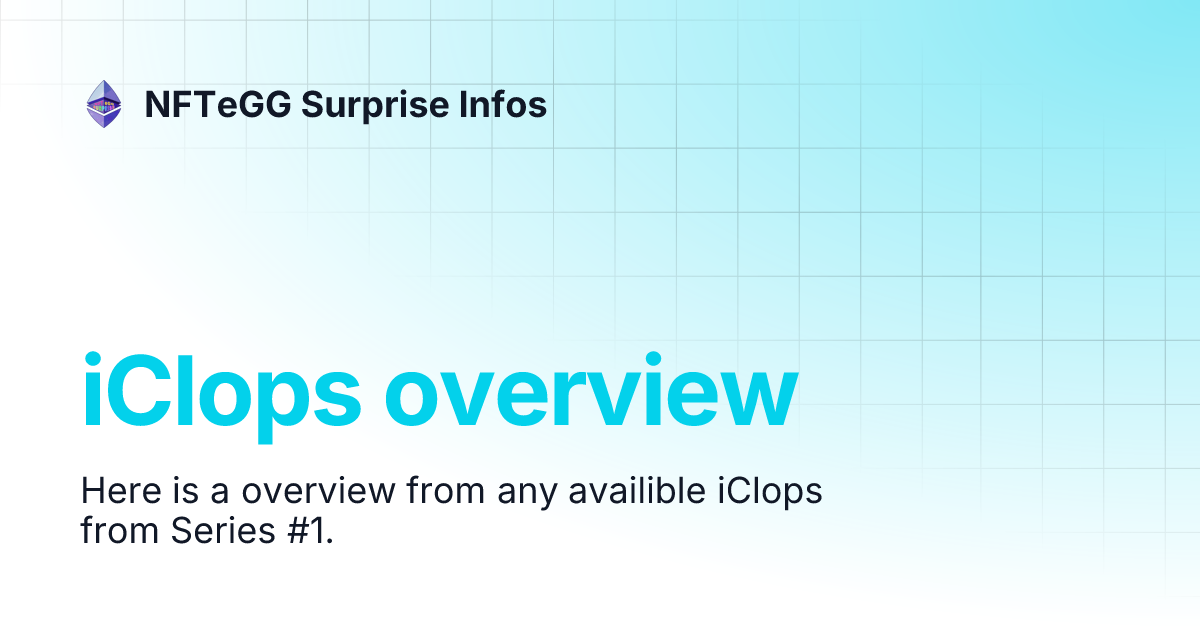 iClops overview | NFTeGG Surprise Infos